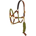 Kavalkade Cavo Padded Leather Rope Halter & Leadrope - Riding Warehouse