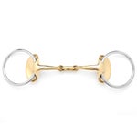 Stubben Steeltec Golden Wings Loose Ring Snaffle Bit - Riding Warehouse