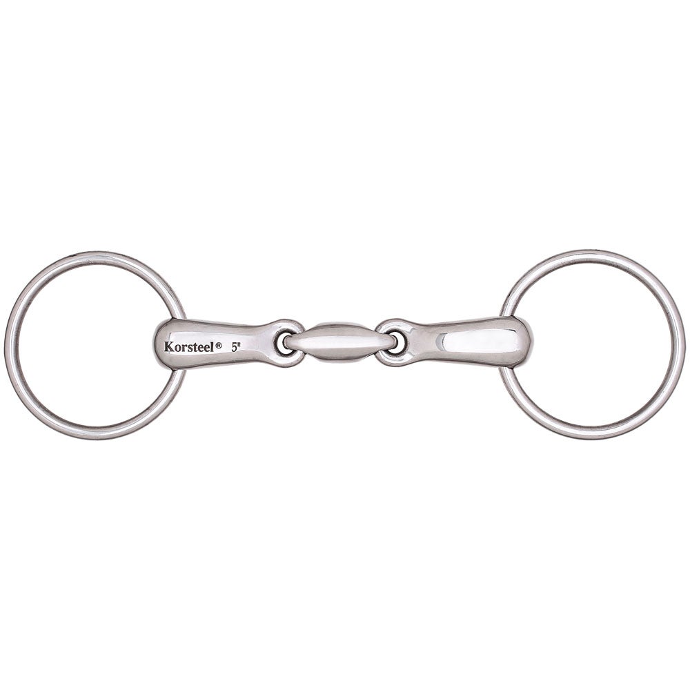 Korsteel Oval Link/Lozenge Loose Ring Snaffle Bit | Riding Warehouse