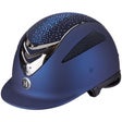 One K Defender Rose Gold Stripe Riding Helmet | Riding Warehouse
