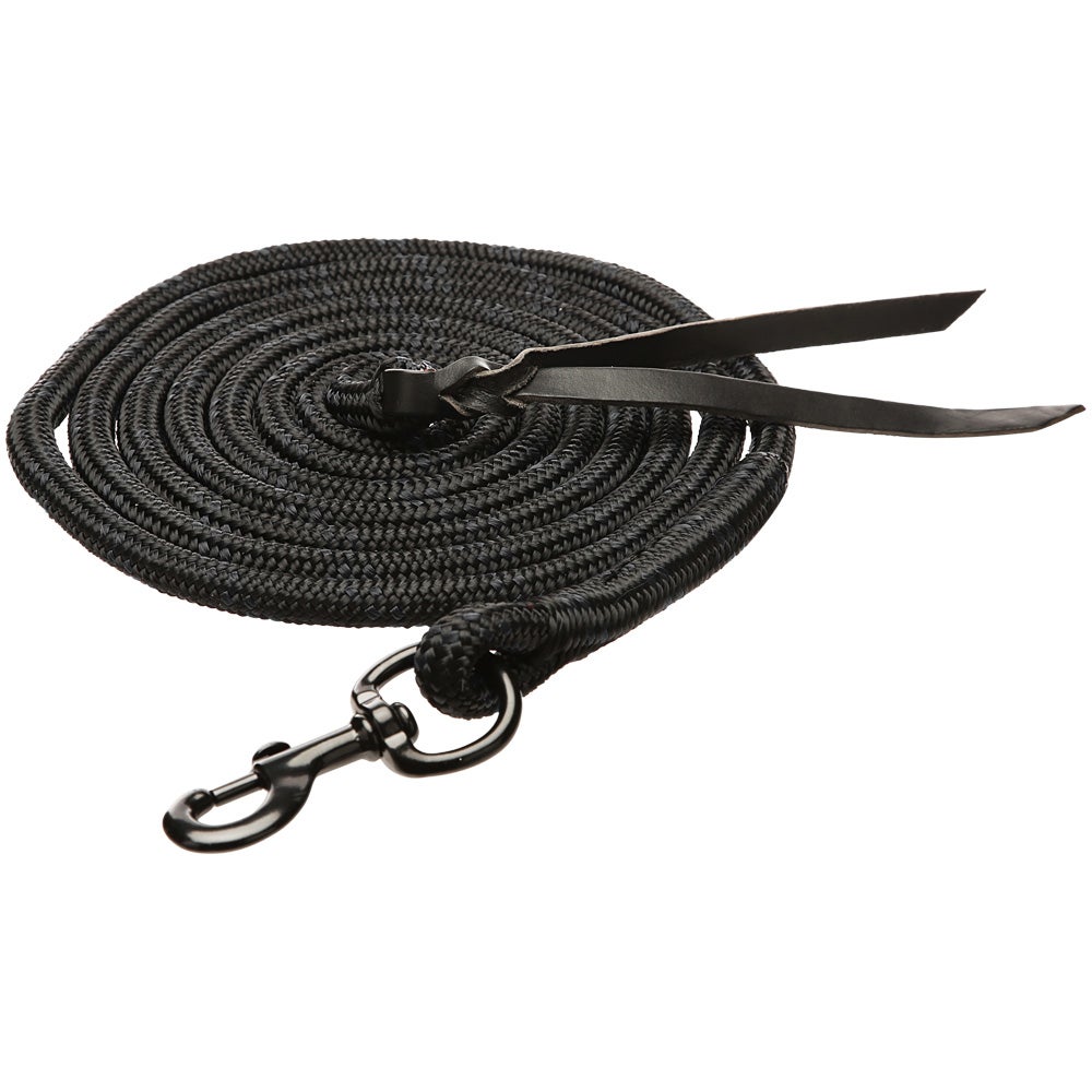 Blocker Lead Line Rope with Leather Popper 12' | Riding Warehouse