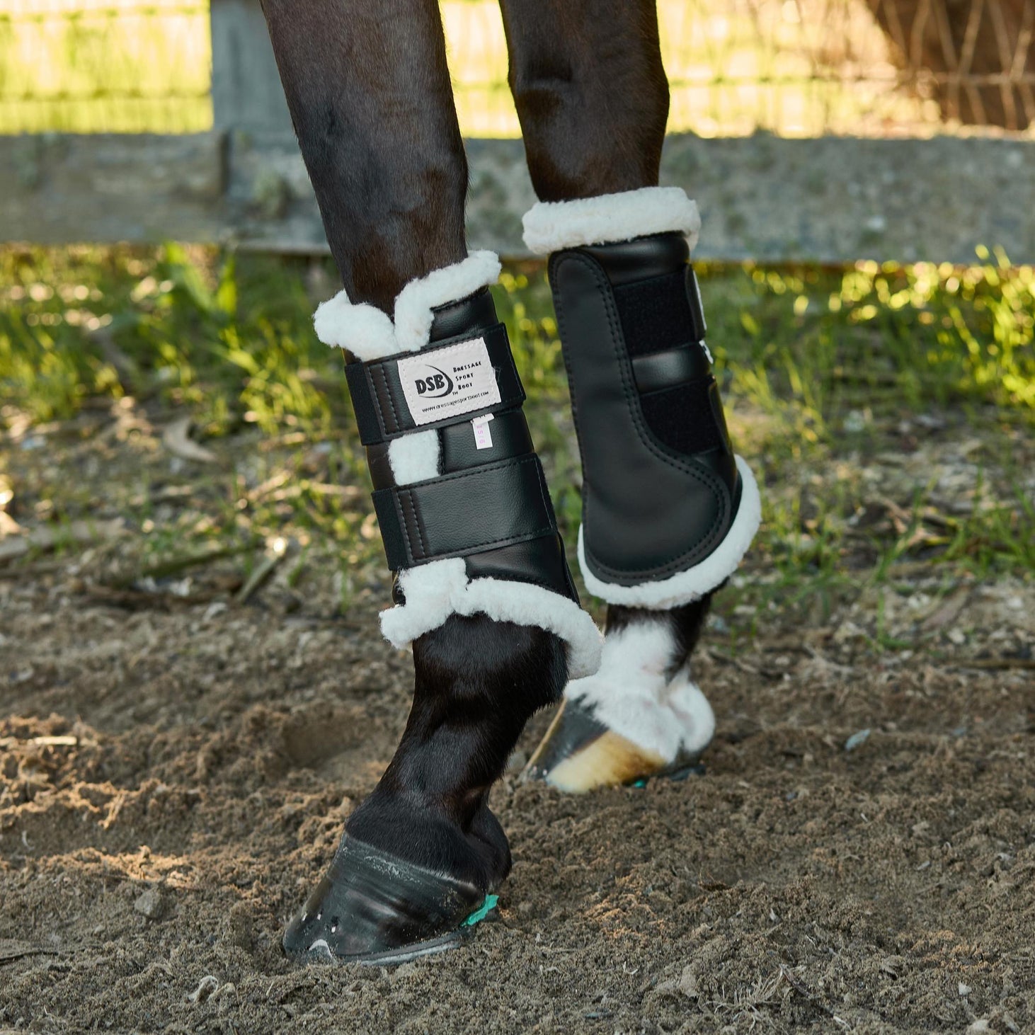 DSB Dressage Sport Boots Original - White Fleece | Riding Warehouse