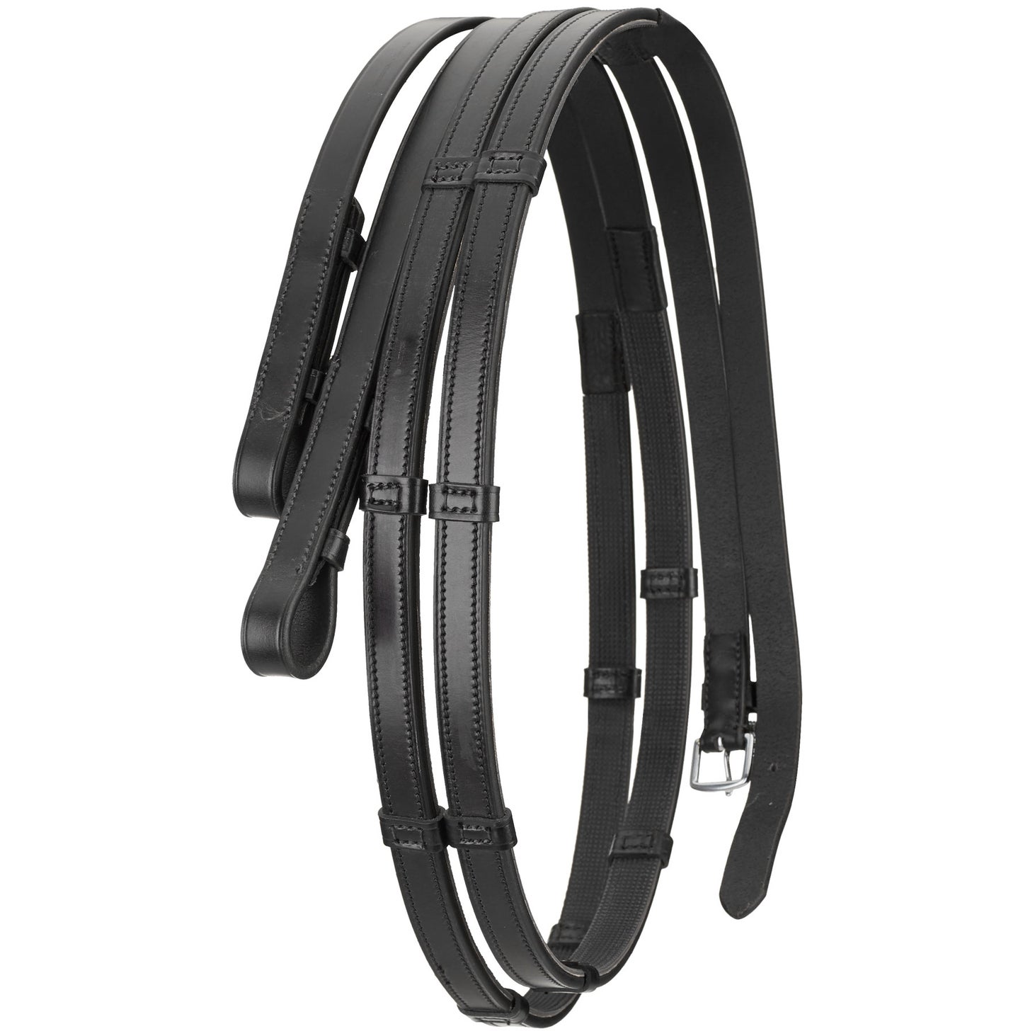 Schockemoehle Rubberized Bridle Reins With Hook & Stud | Riding Warehouse