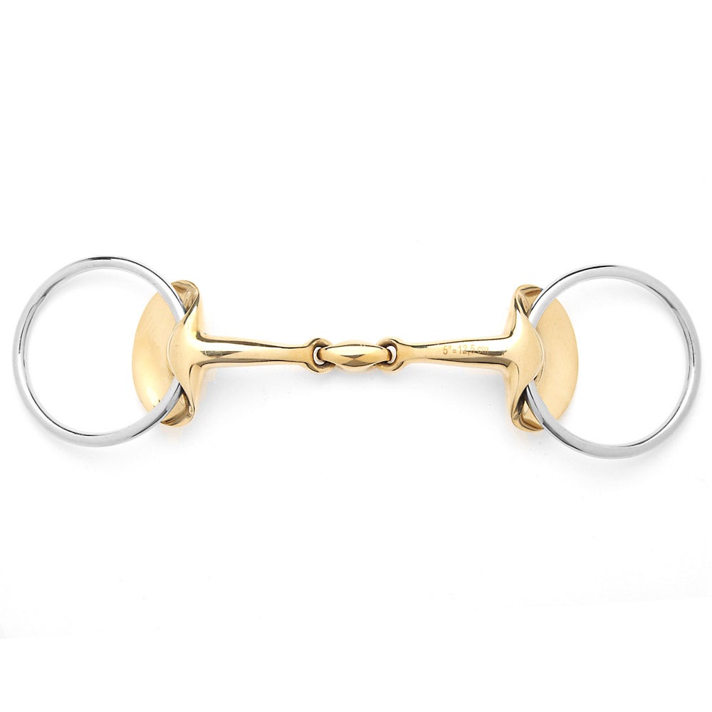 Stubben Steeltec Golden Wings Loose Ring Snaffle Bit | Riding Warehouse