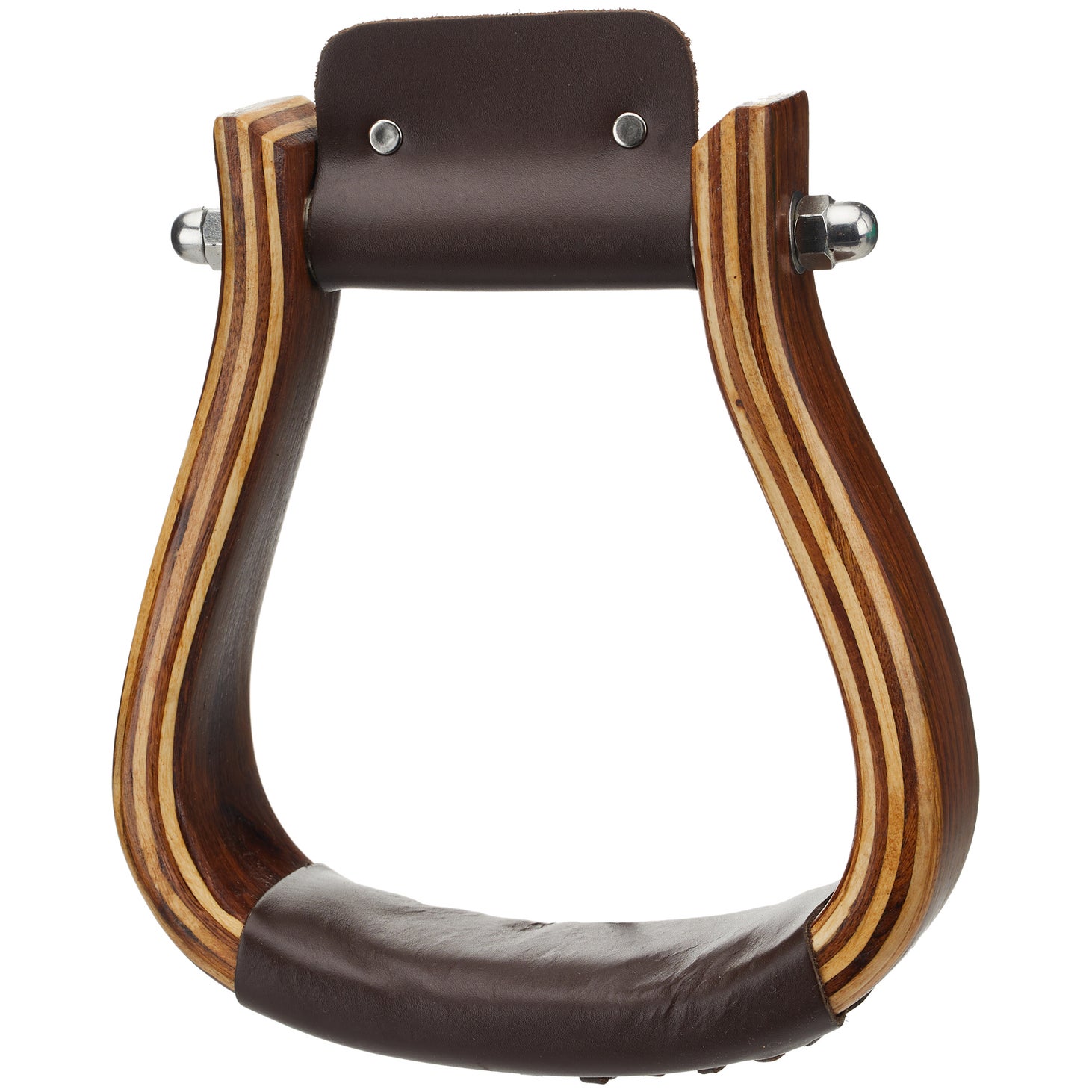 Tough 1 Mahogany Wooden Western Stirrups | Riding Warehouse