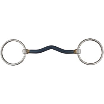 Shires Blue Alloy Loose Ring Mullen Mouth Bit - Riding Warehouse