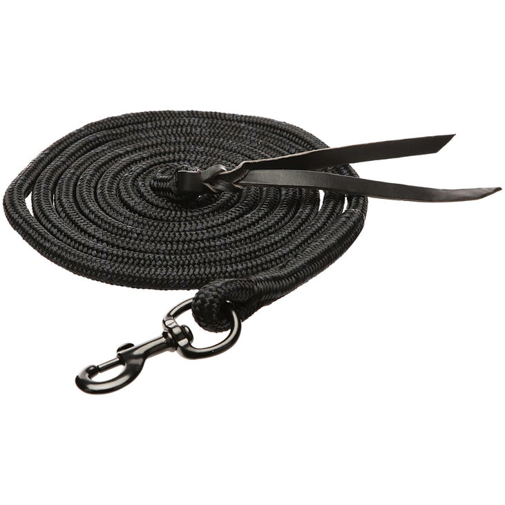 Blocker Lead Line Rope with Leather Popper 12' | Riding Warehouse