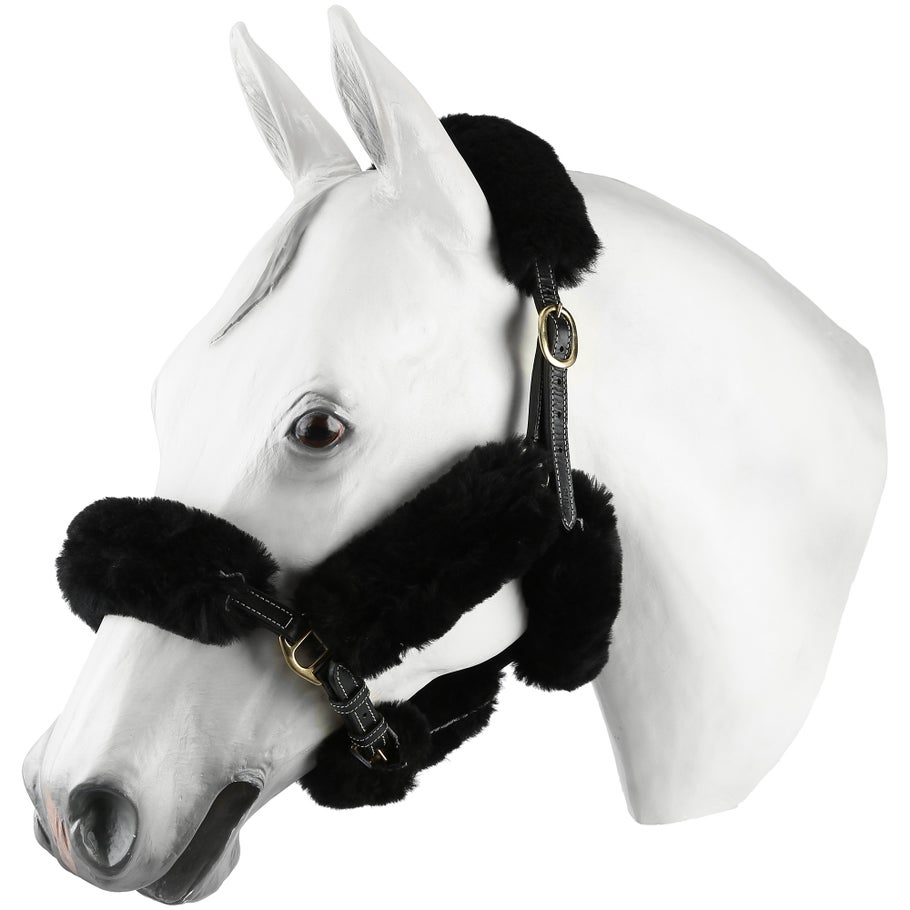 JMS Sheepskin Fleece 9-Piece Shipping Halter Covers Set | Riding Warehouse