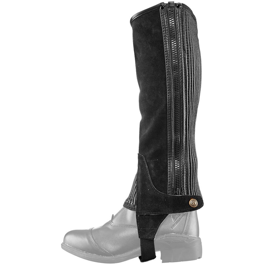 Ovation Suede Ribbed Half Chaps | Riding Warehouse