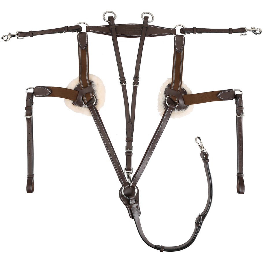 Henri de Rivel 5-Point Elastic Breastplate Martingale | Riding Warehouse