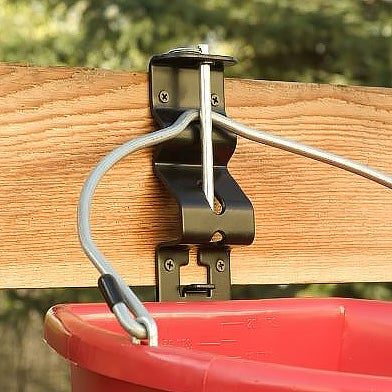Little Giant Wall/Trailer Horse Bucket Bracket - Metal | Riding Warehouse