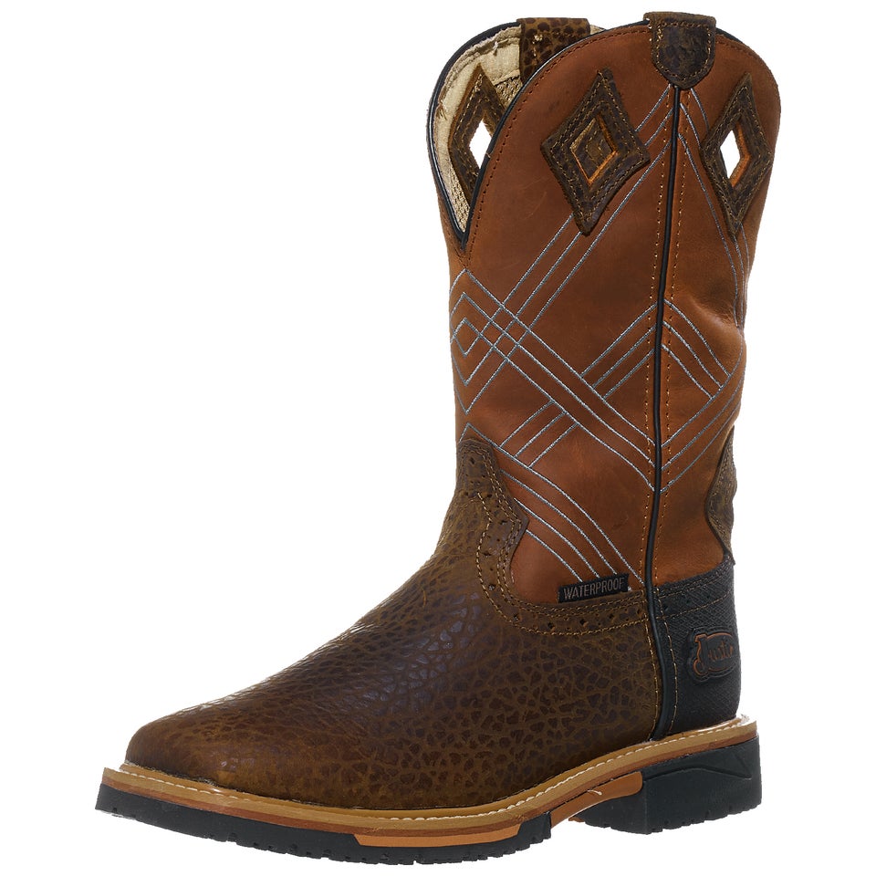 Justin Men's Stampede Hybrid Dalhart Caramel Boots | Riding Warehouse