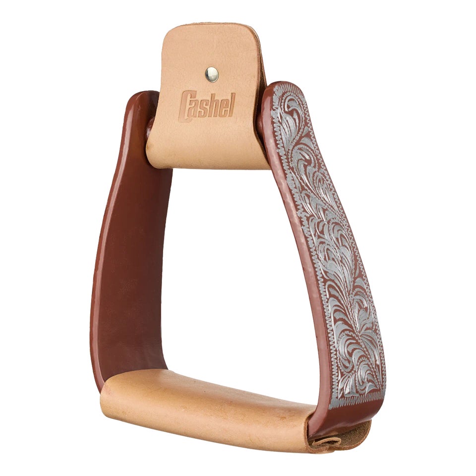 Cashel Engraved Slanted Western Stirrups | Riding Warehouse
