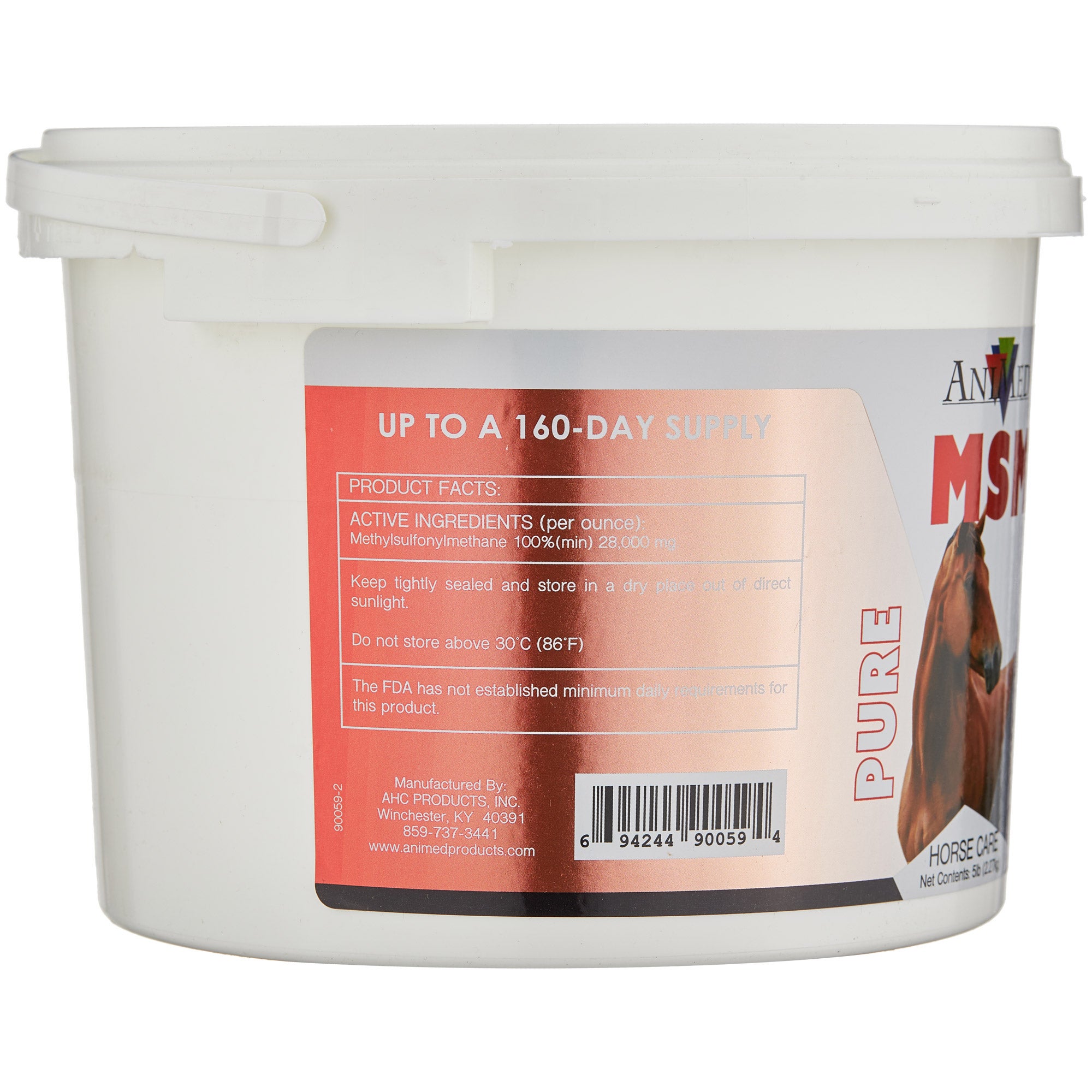 AniMed Pure MSM Powder Joint Horse Supplement 5 lbs - Riding Warehouse