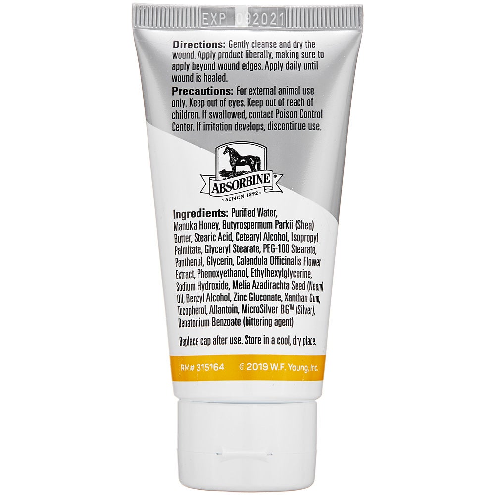 Absorbine Silver Honey Rapid Wound Repair Ointment - Riding Warehouse