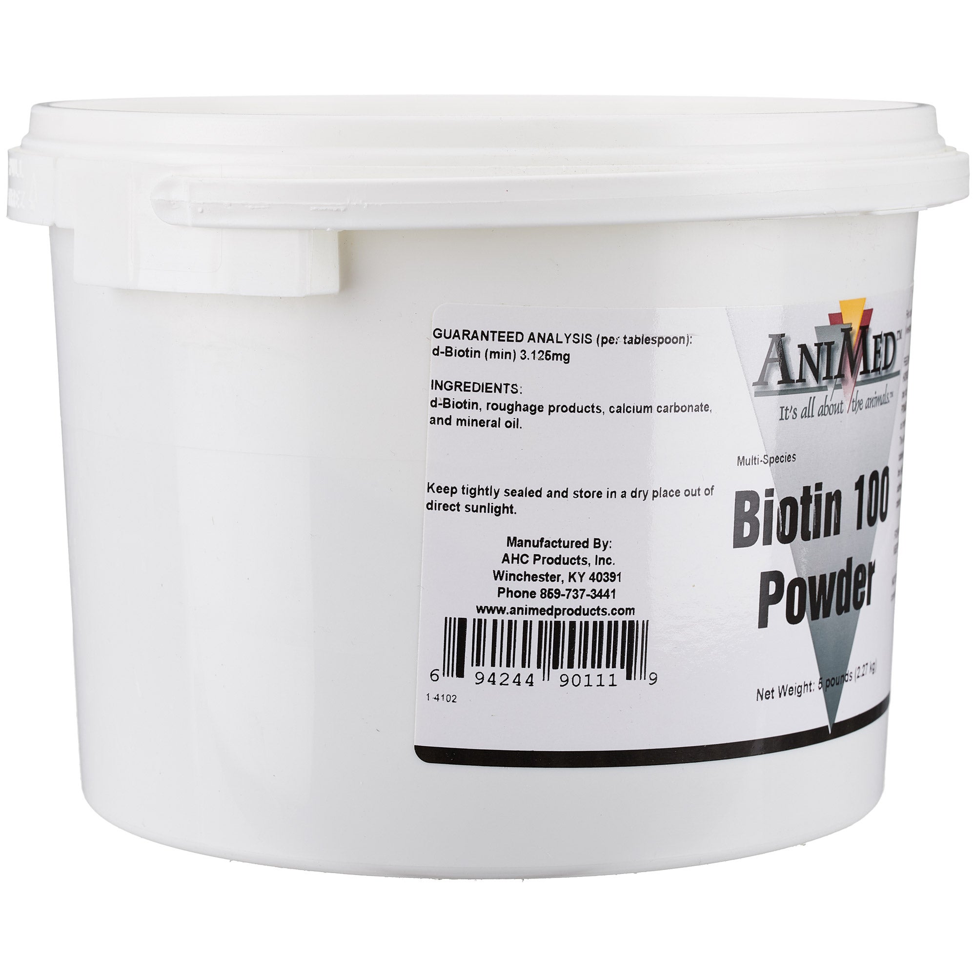 AniMed Biotin 100 Hoof Horse Supplement 5 lbs - Riding Warehouse