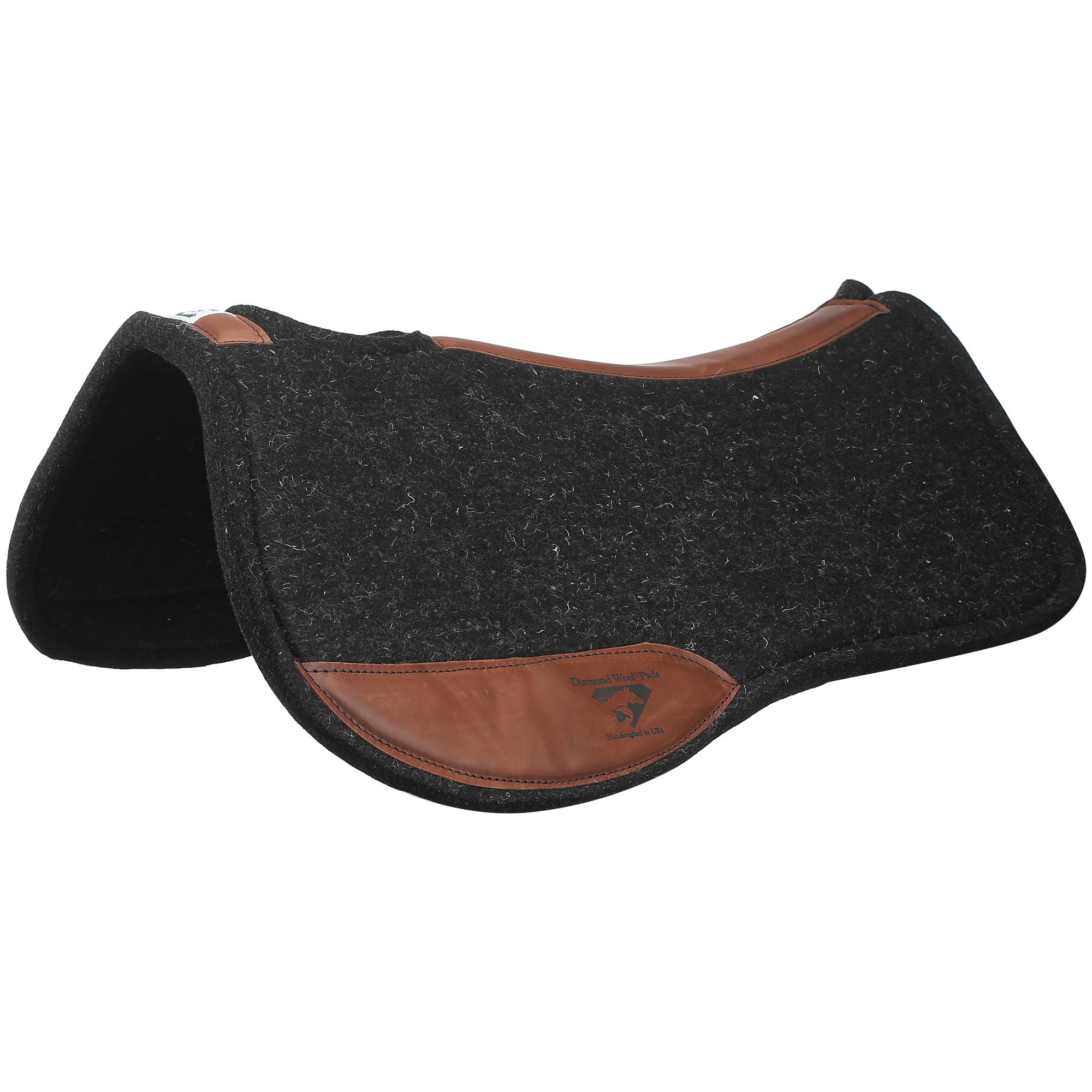 Diamond Wool Square Endurance Barrel Contoured Felt Pad - Riding Warehouse