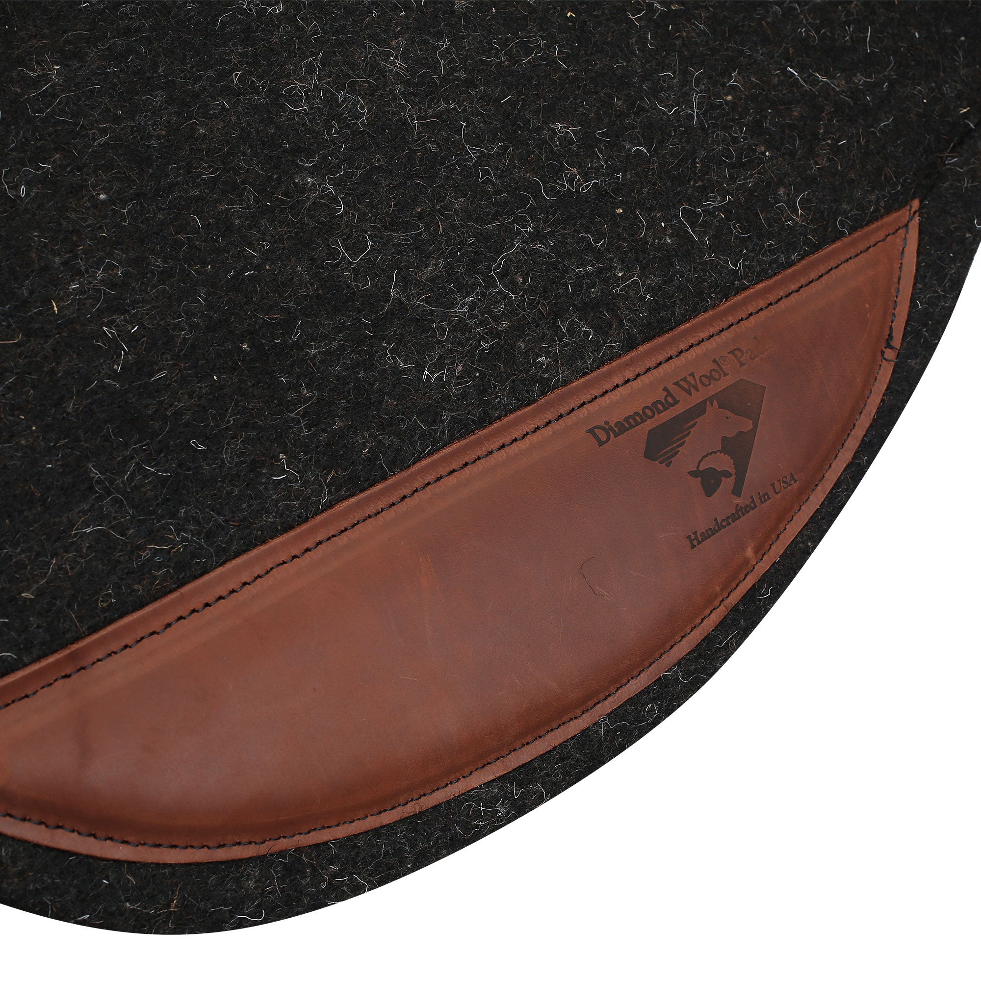 Diamond Wool Round Endurance Barrel Contoured Felt Pad - Riding Warehouse