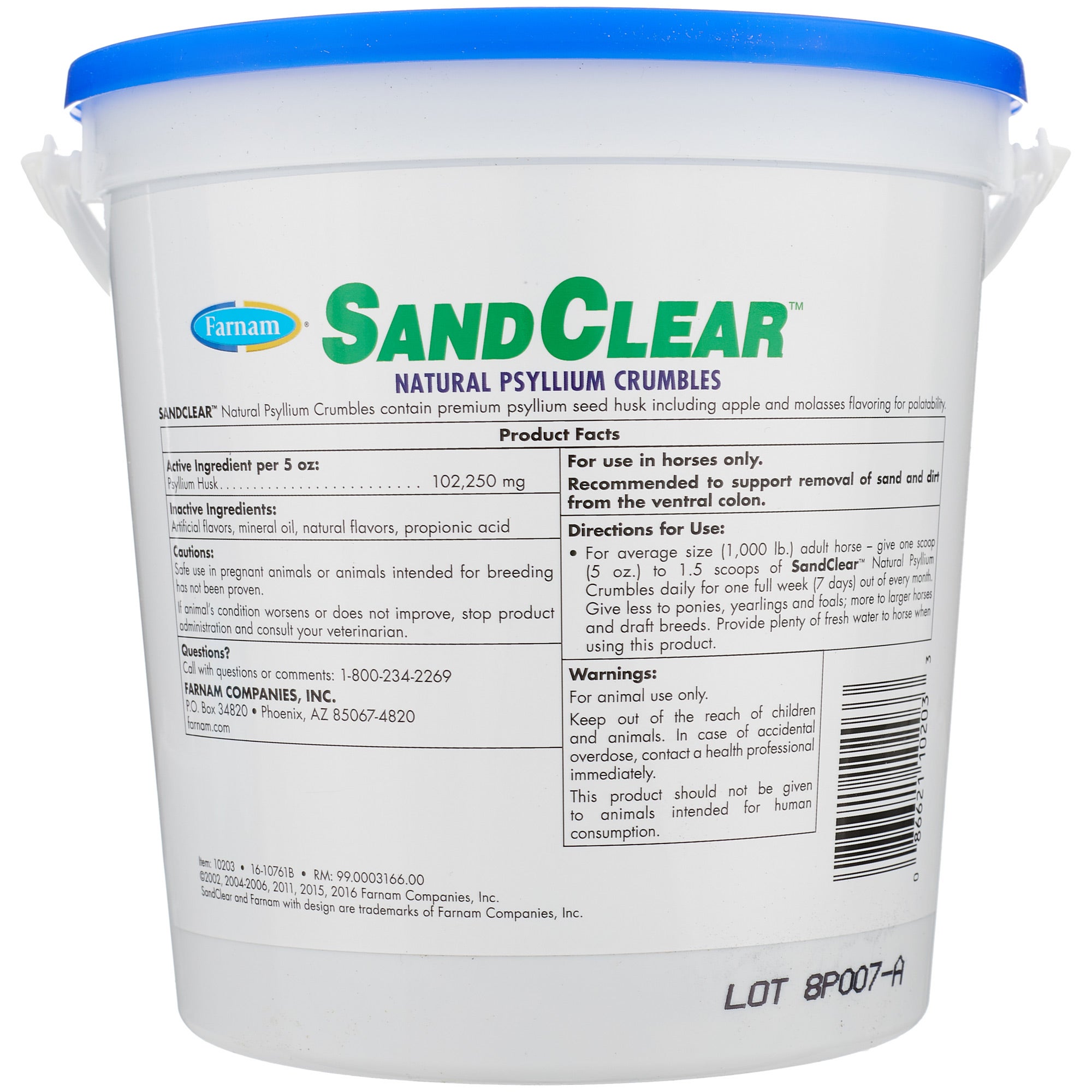 Farnam Sand Clear Psyllium Sand Supplement 3 lbs - Riding Warehouse