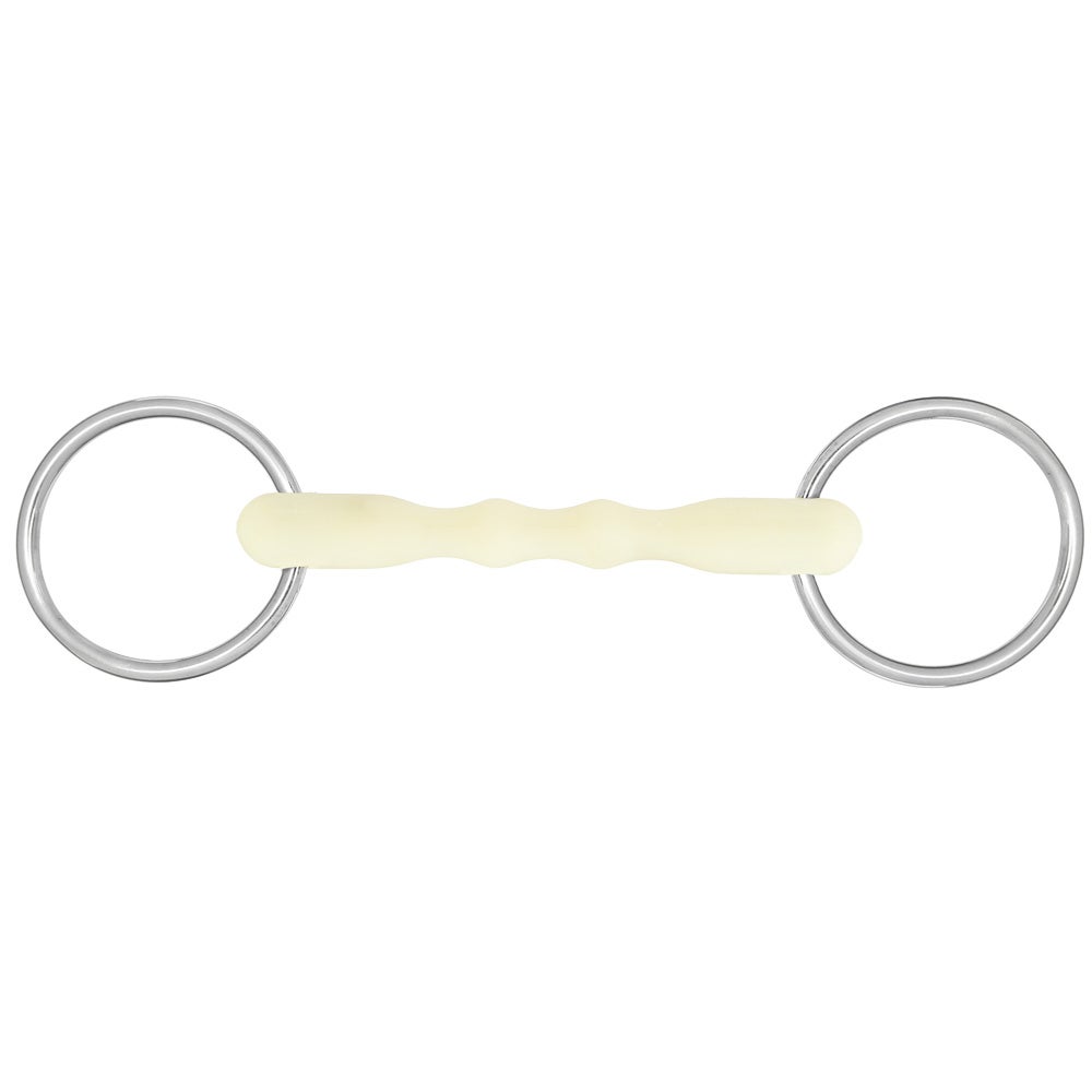 Happy Mouth Shaped Mullen Mouth Loose Ring Snaffle Bit - Riding Warehouse