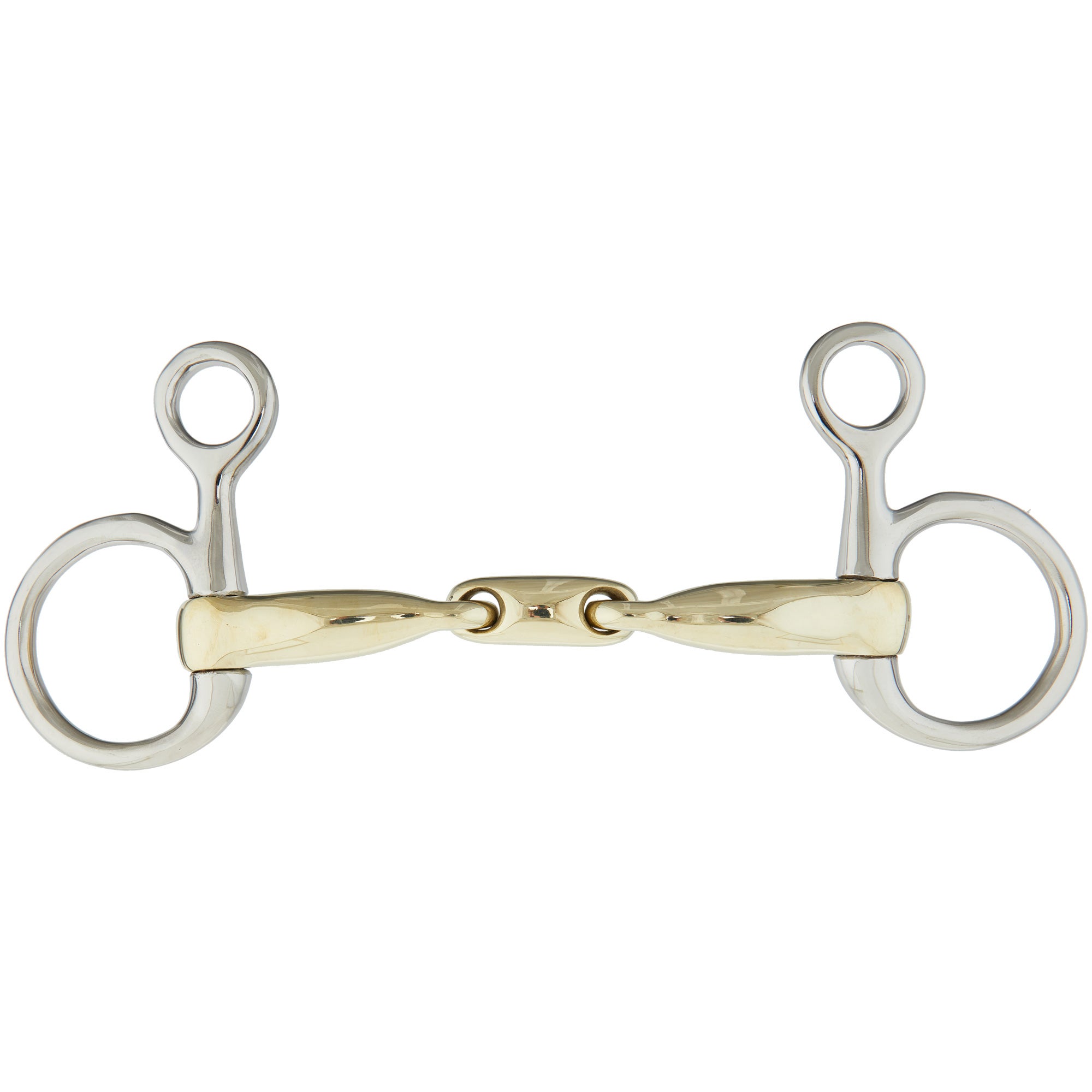Sanft German Silver Curved 3 Piece Baucher Snaffle Bit - Riding Warehouse