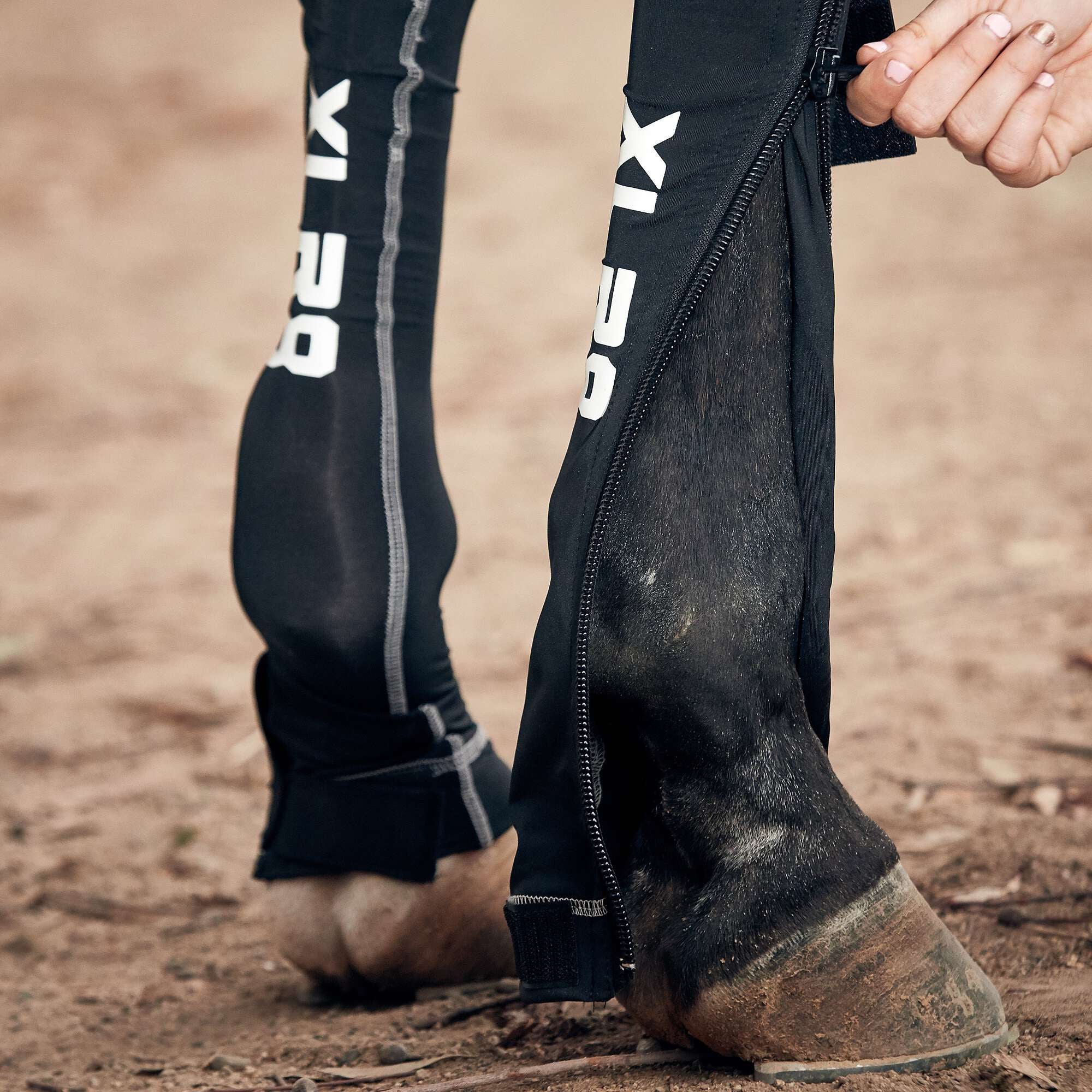 XLR8 G-Force Germanium+Compression Front Boots - Riding Warehouse